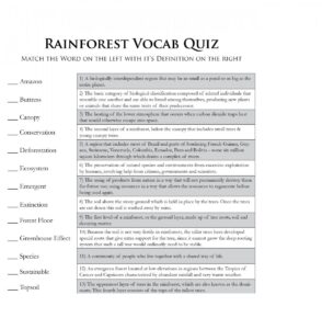 Kids' Corner Learn About Rainforests - Rainforest Foundation US